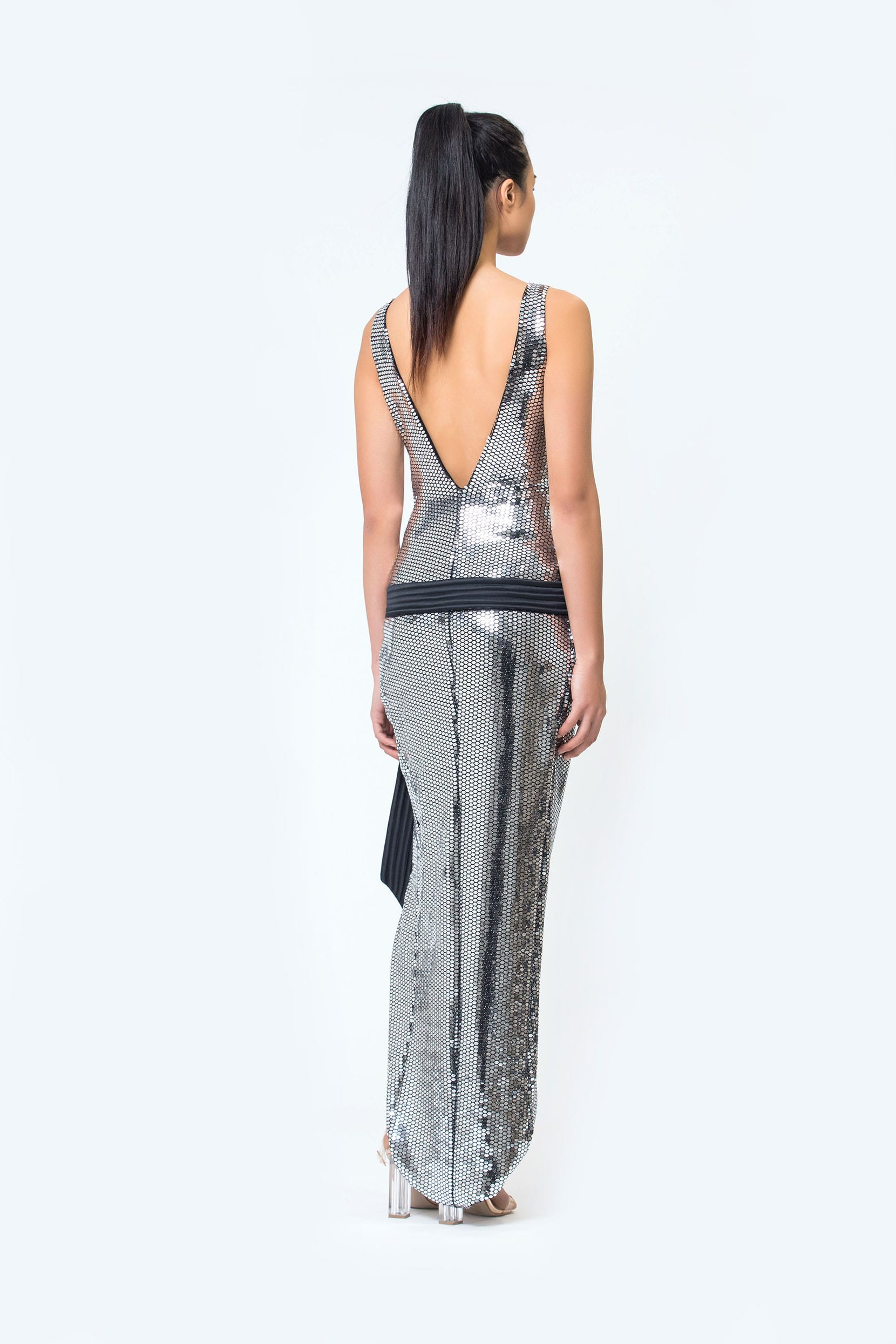 WICK metallic gown | ZHIVAGO