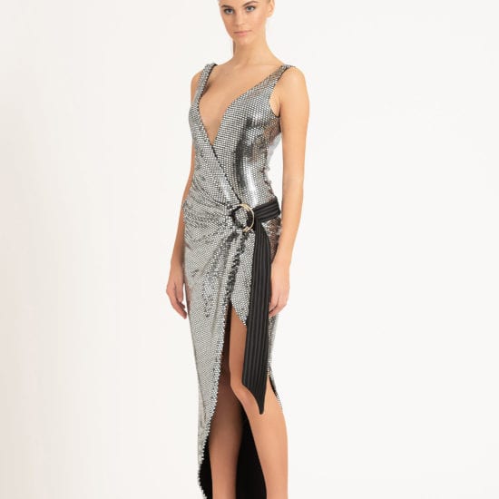 WICK metallic gown | ZHIVAGO