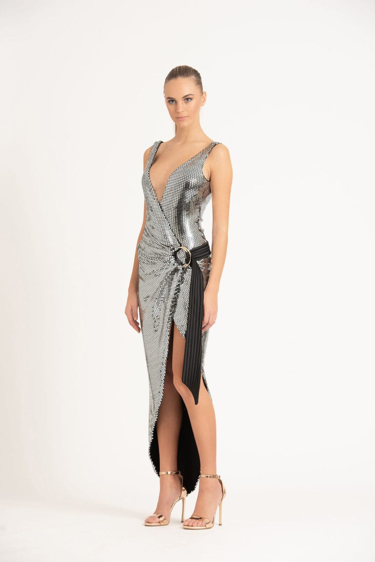 WICK metallic gown | ZHIVAGO